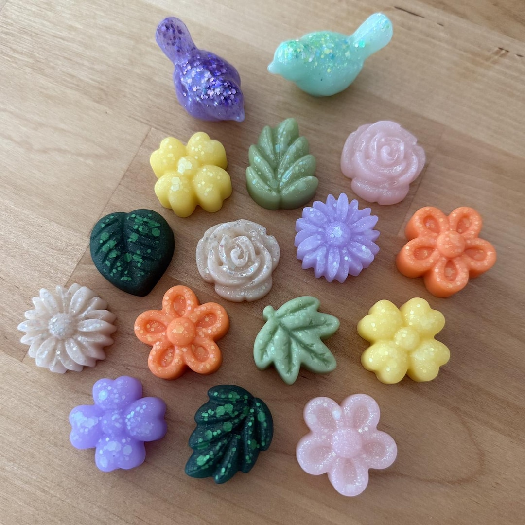 Pastel Spring Build a Garden Flower Loose Parts Play | Sensory Resin ...