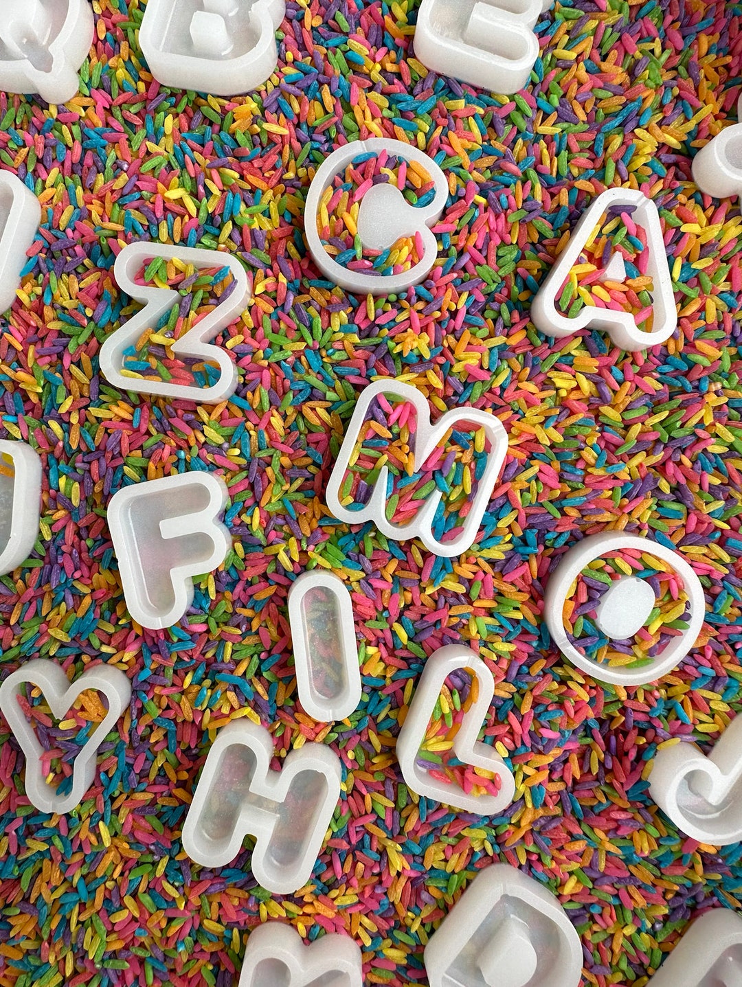 Fillable ABC Resin Letters | Sensory Alphabet Resin Letters | Uppercase ...