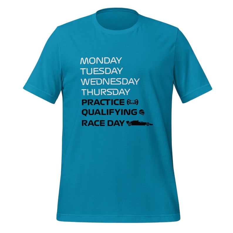 Race Week T-shirt for Racing Fans – Practice Qualifying Race Day Tee ...