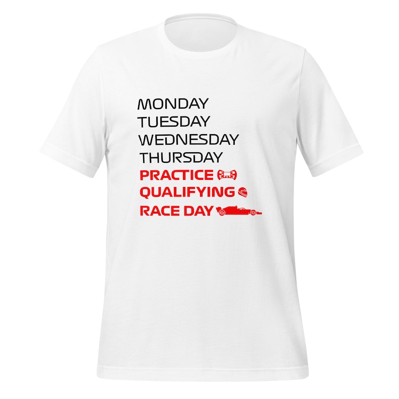 Race Week T-shirt for Racing Fans – Practice Qualifying Race Day Tee ...