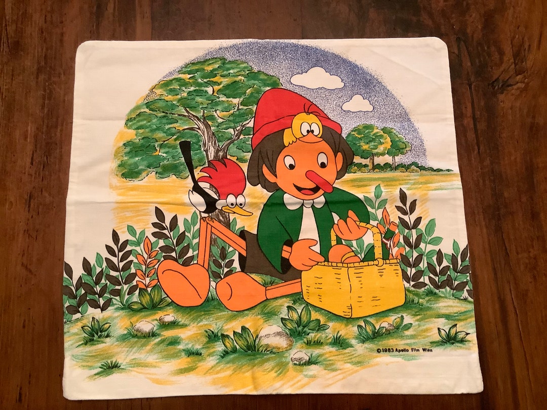 Vintage Pinocchio Pillow Case, Retro Linens, 1980s - Etsy