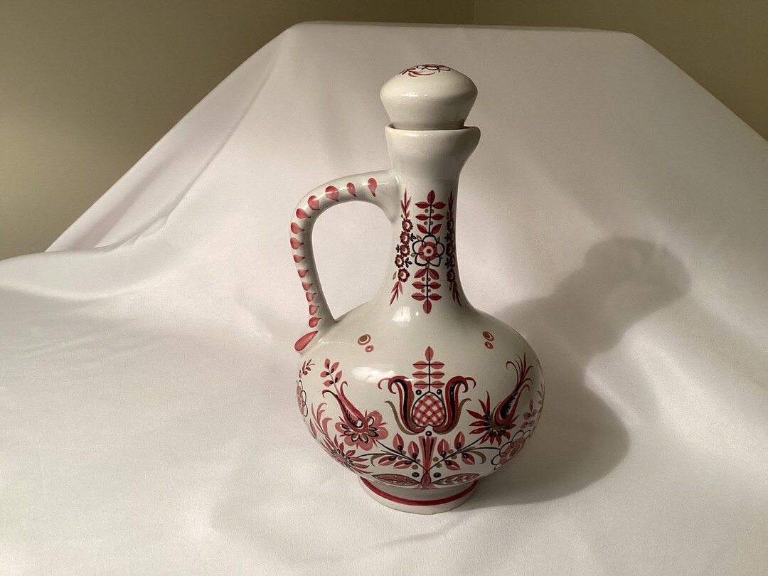 Ulmer Keramik Jug From West Germany With Retro Floral Pattern - Etsy