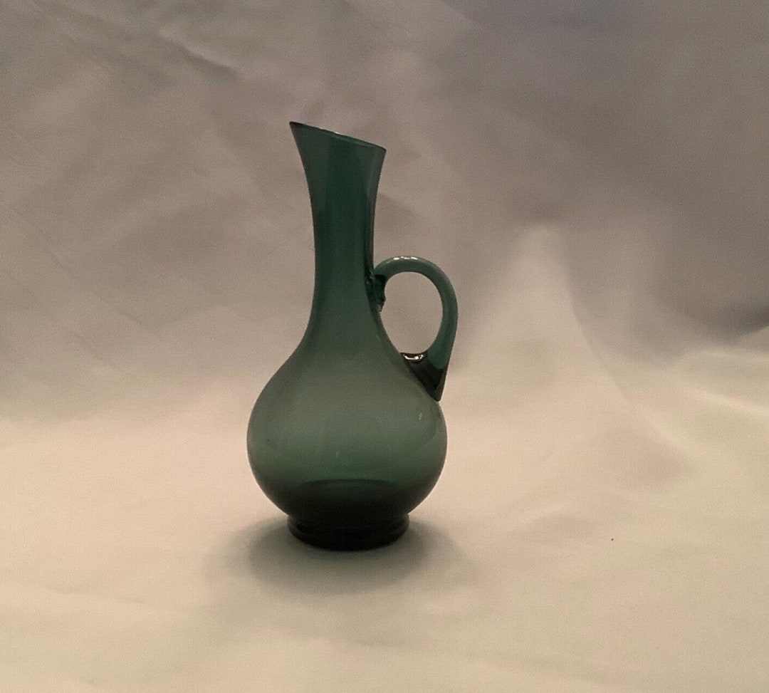 1960s Smokey Green Glass Translucent Bud Vase From Germany - Etsy