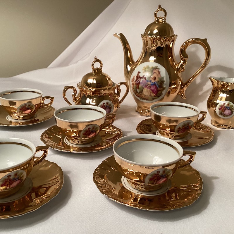 Bavaria Gold Tea Set - Etsy