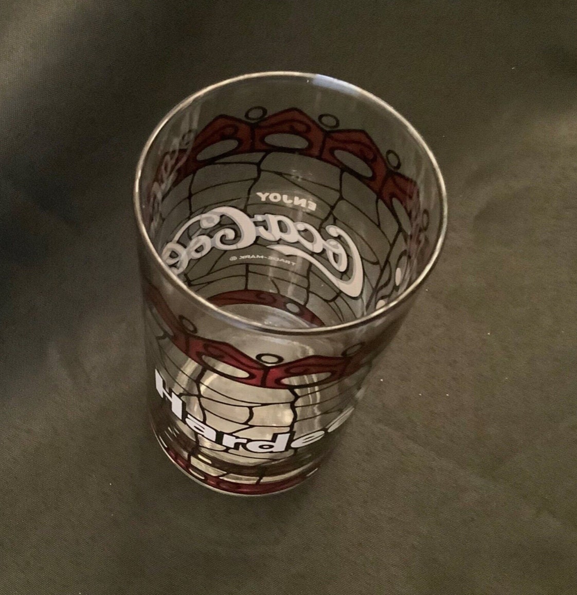 Collectors Coca-cola Hardees Glass - Etsy