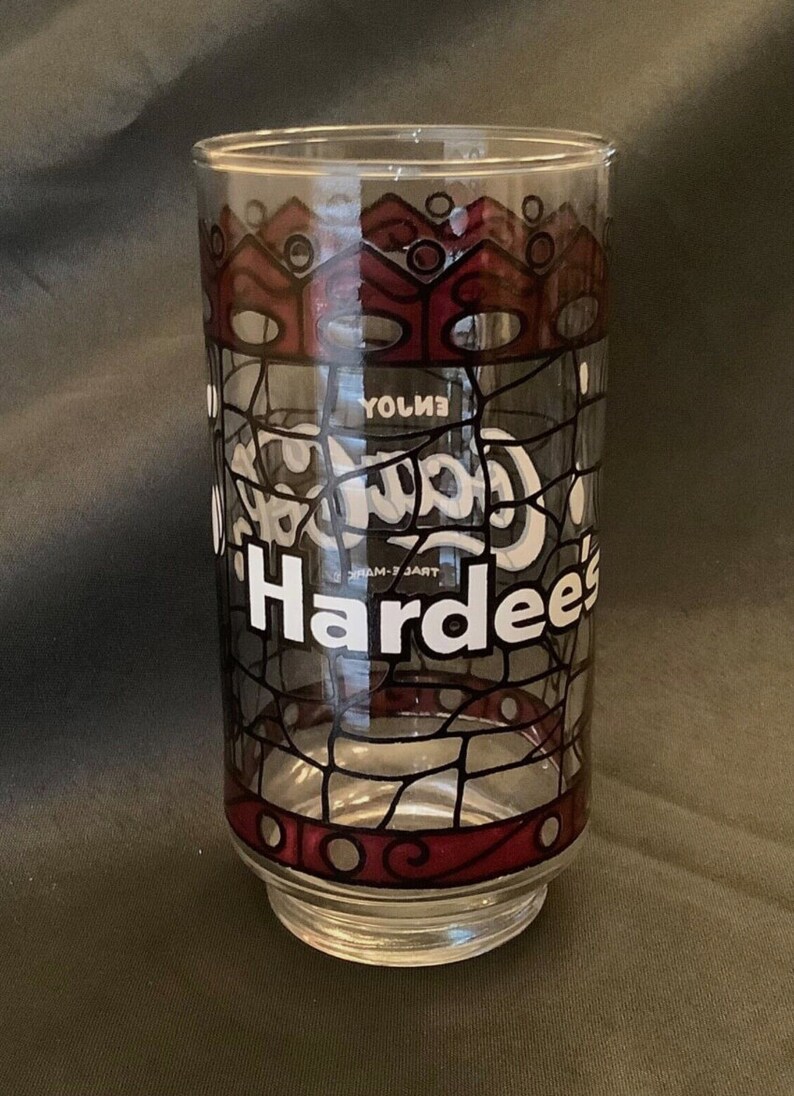 Collectors Coca-cola Hardees Glass - Etsy
