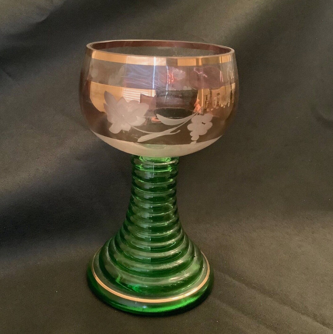 Vintage Wine Glass, Rimbach, Germany - Etsy