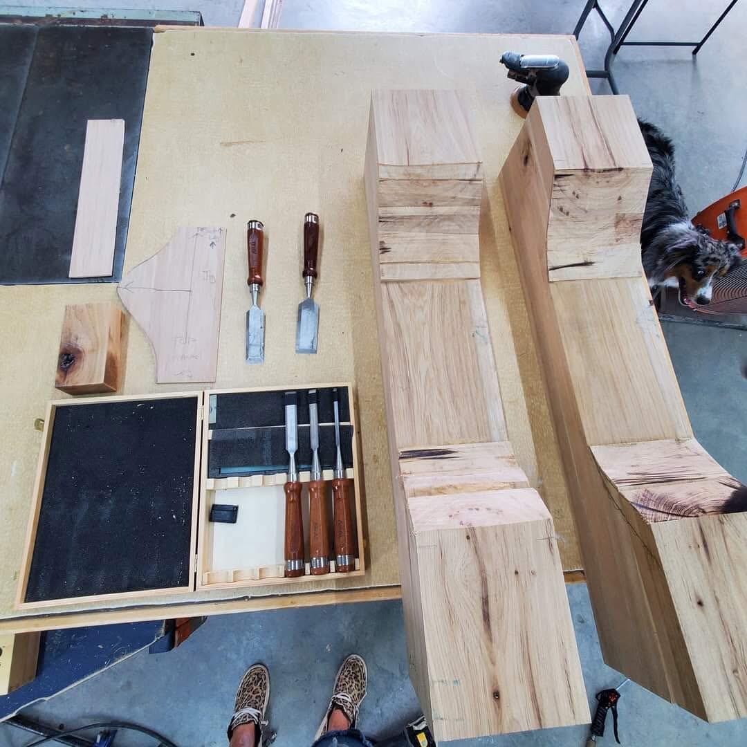 Custom Handmade Fireplace Mantel Legs & Corbels | Solid Wood | Hidden ...