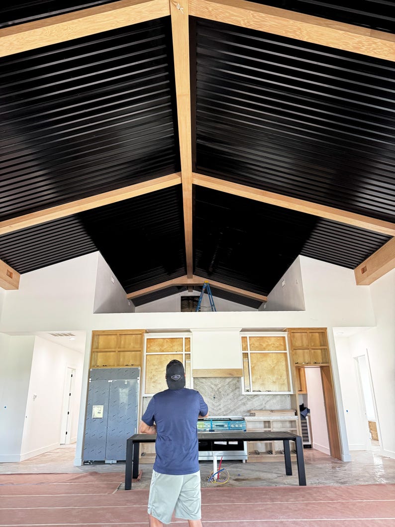Custom Coffered Ceiling | Wood Beam Grid System | Made to Order | Any ...