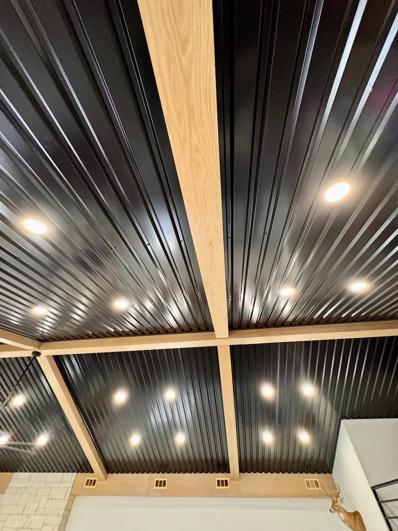 Custom Coffered Ceiling | Wood Beam Grid System | Made to Order | Any ...