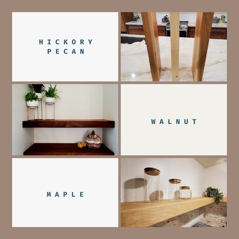 Modern Maple Floating Shelf, Minimalist Wall Decor, Wood Showcase for ...