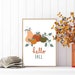 Hello Fall Art Print Pumpkins Halloween Wall Art Autumn - Etsy