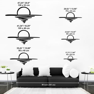 Sunrise Metal Wall Art, Sun and Waves Modern Wall Decor, Abstract ...