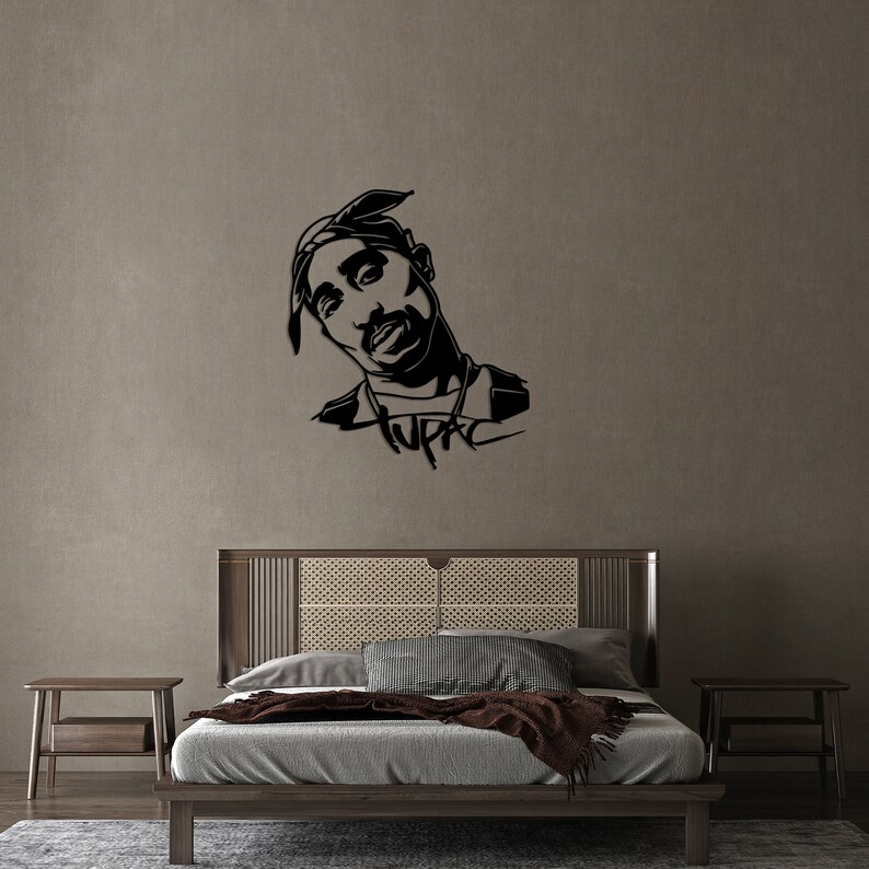 Tupac Metal Wall Decor Tupac Poster Tupac Decor Old School - Etsy