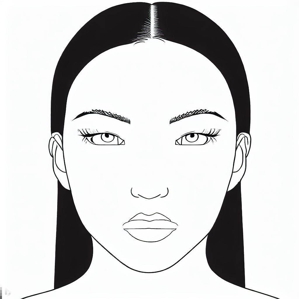 True Beauty Coloring Book, Unique and Diverse Face Charts for Makeup ...