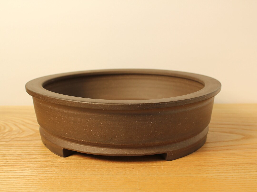 Bonsai Pot, Round, Drum Pot W/ Rim, Matte, Unglazed - Etsy