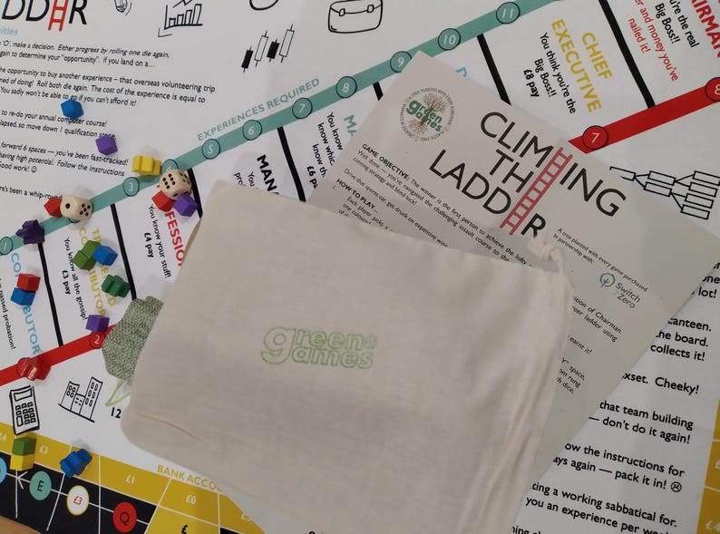 Plastic Free Family Board Game - Climbing the Ladder - Etsy