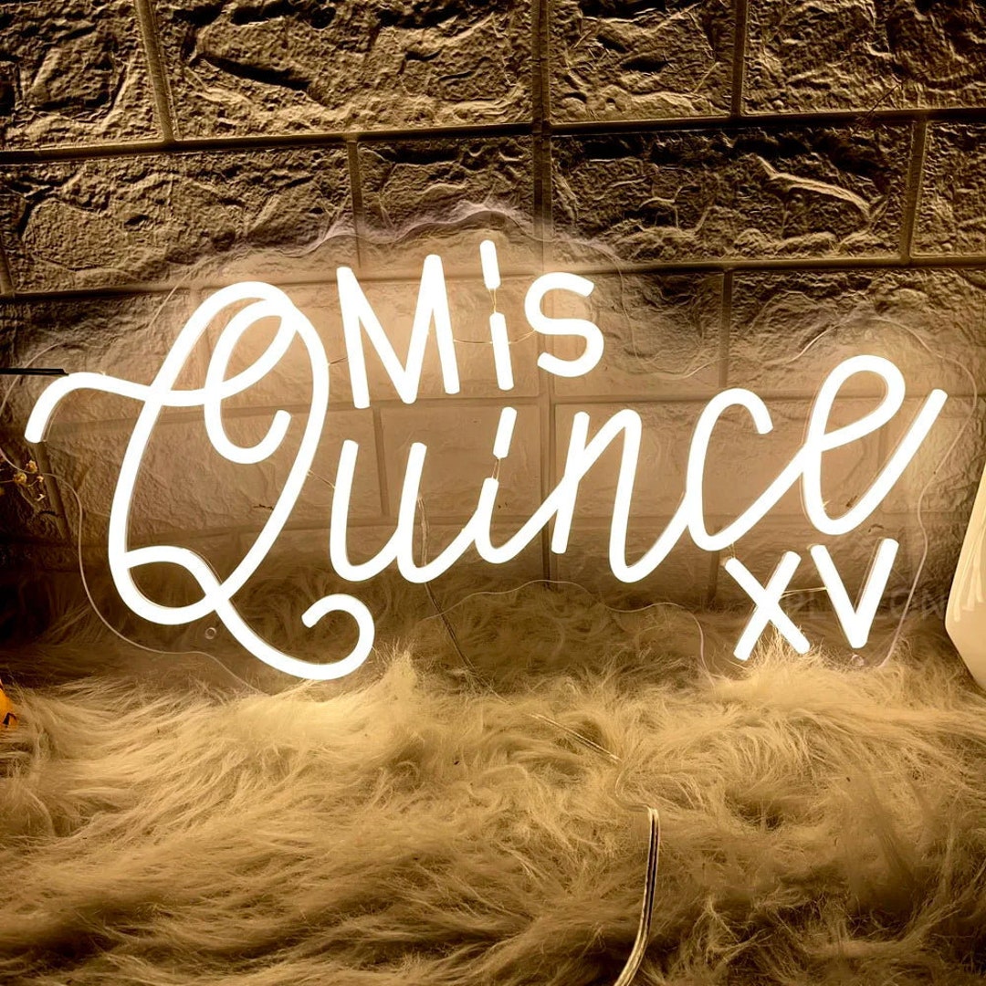 Mis Quince XV Neon Led Signs Spanish Birthday Decor Room Party Decor ...