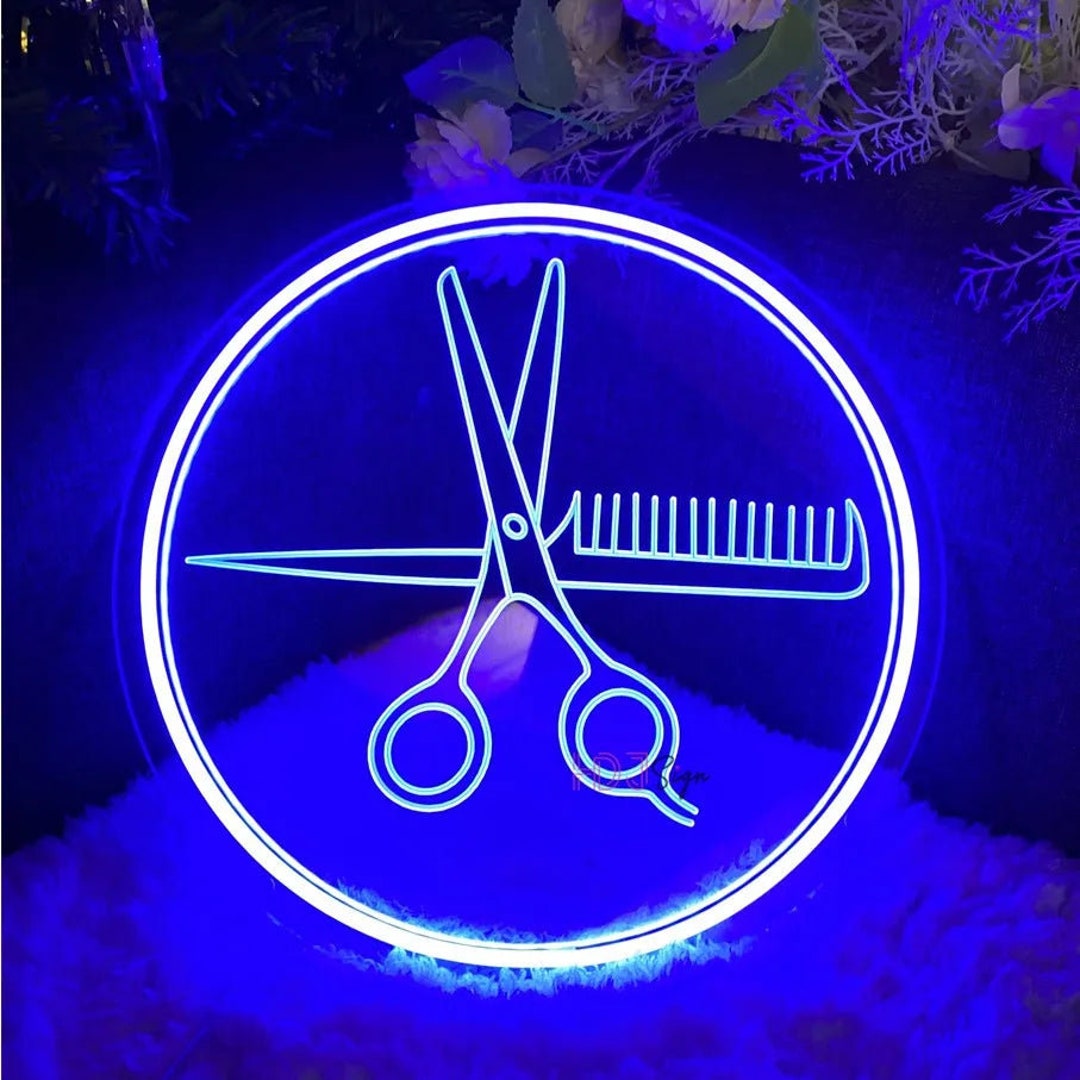 Beauty Salon Led Neon Lights Sign Hair Lashes Brows Room Decoration Art ...