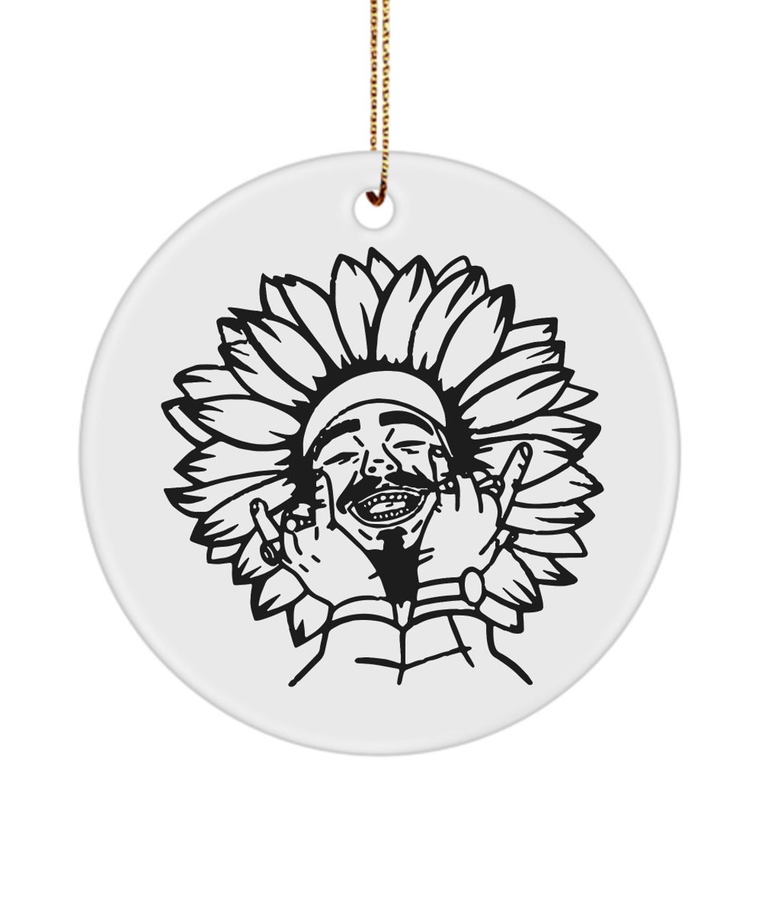 Post Malone Ornament, Post Malone Gift, Hip Hop Ornament, Pop Music ...