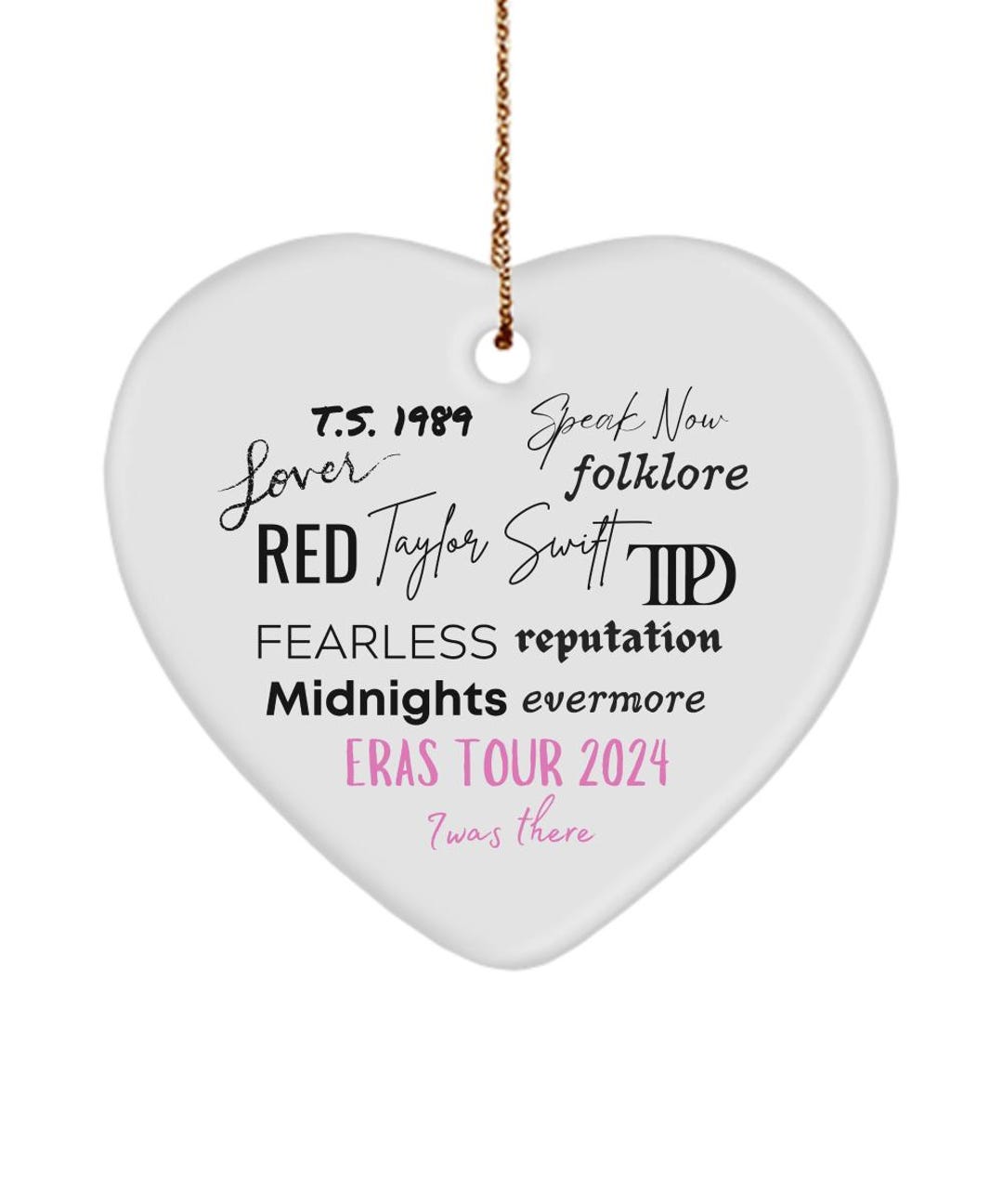 Taylor Swift Eras Tour Ornament, Christmas Ornament, Eras Ornament ...