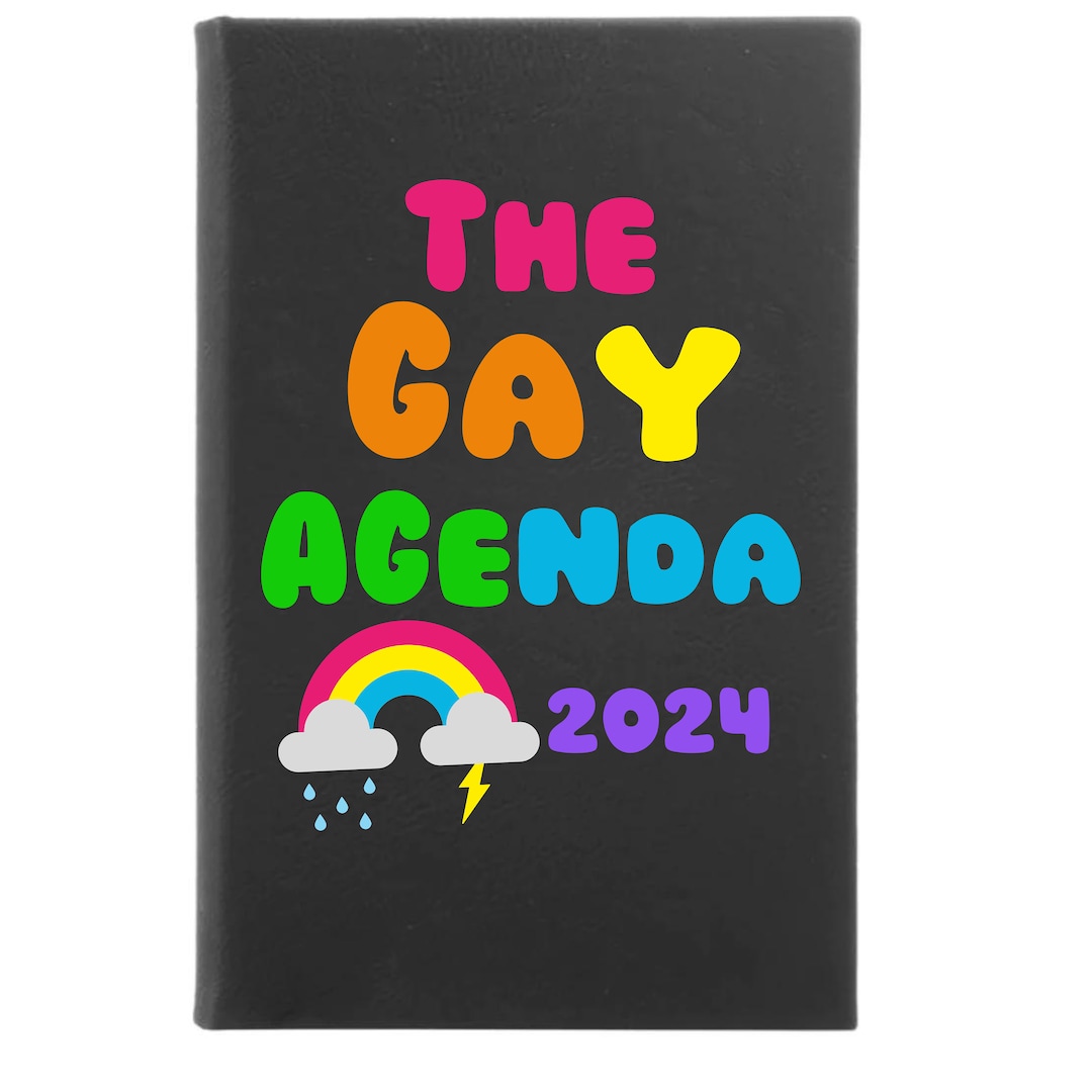 2024 Planne the Gay Agenda Journal LGBTQ Gift Notebook Raindow Gay ...