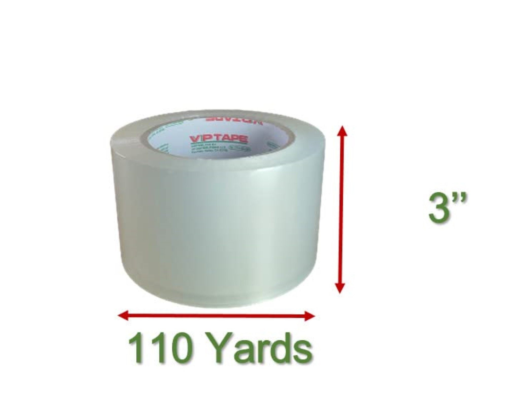 24 Rolls Clear Industrial Packaging Tape, 3 Inch X 110 Yards, Thickness ...