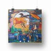 Norval Morrisseau Signed Indigenous Abstract Oil Painting on Canvas ...