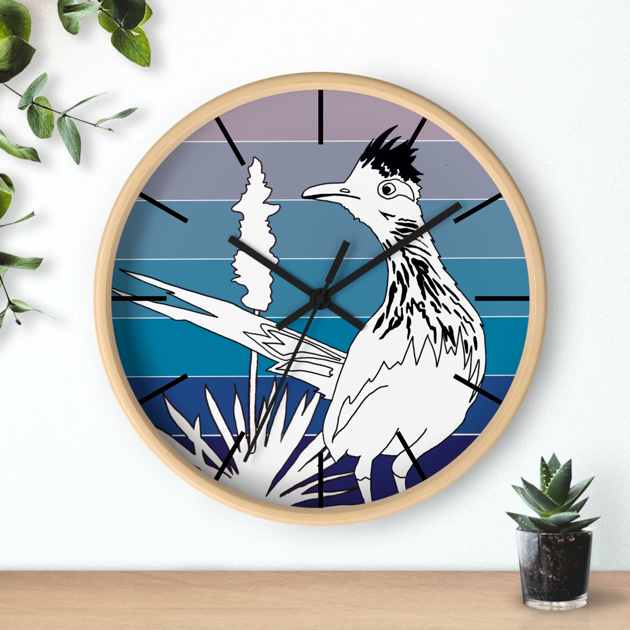 Roadrunner Wall Clock - Etsy