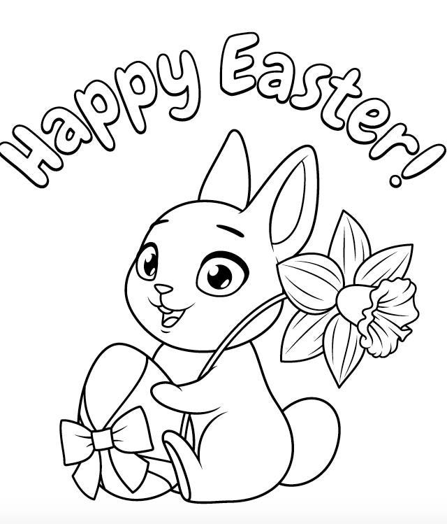Easter Coloring Book Digital Printable Product! - Etsy