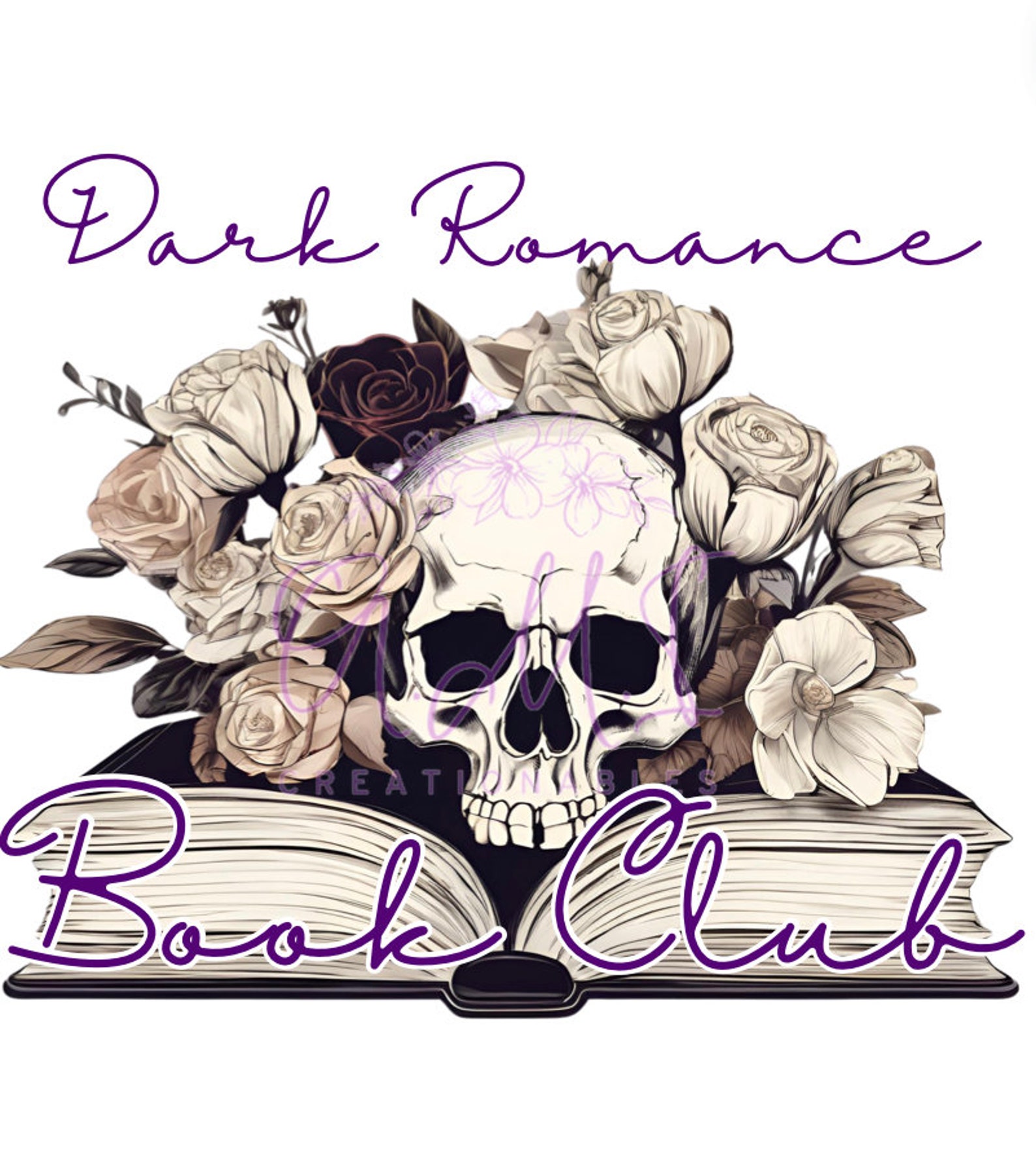 Dark Romance Book Club Png, Book Club Png, Book Club Design, Dark ...