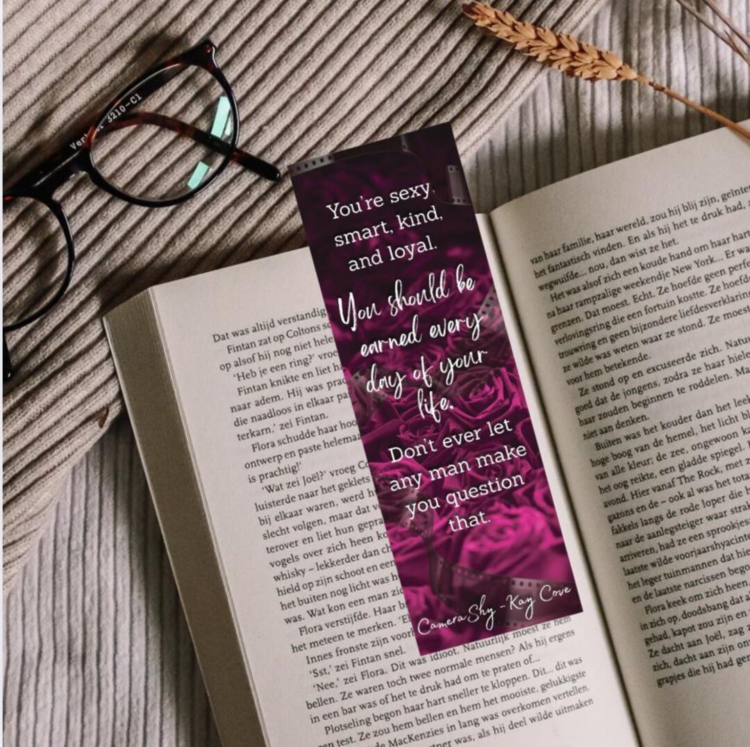 Printable Floral Bookmark: Camera Shy Kay Cove Inspired (PDF) - Etsy