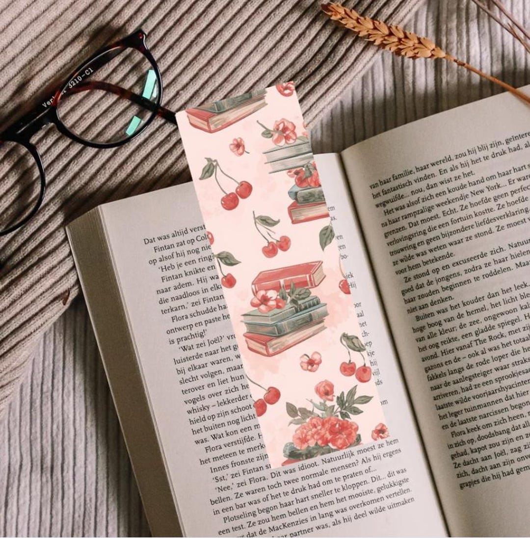 Printable Valentines Day Bookmark (2x6" PDF and PNG) - Etsy