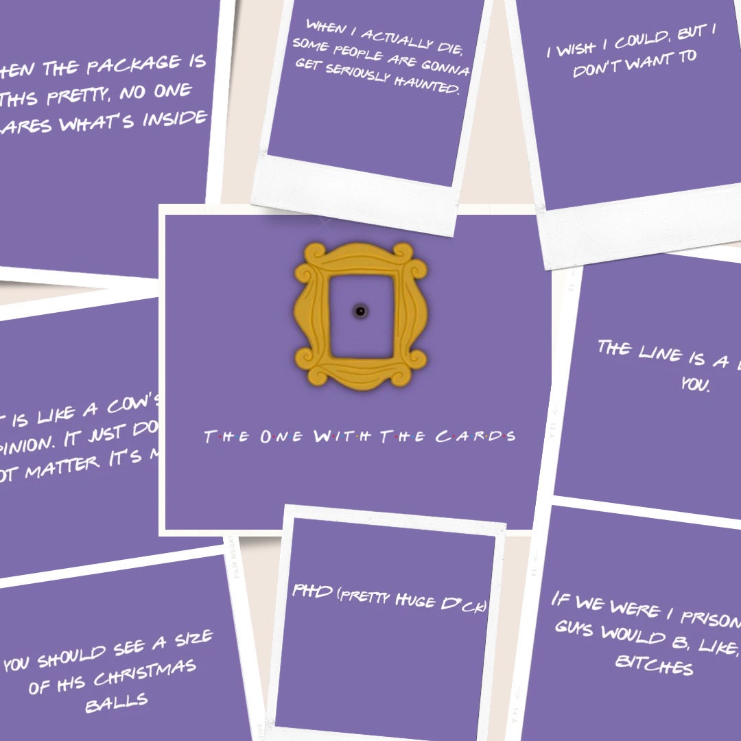 Friends Tv Show Game. Friends Tv Show Card Game, Printable Cards Game ...