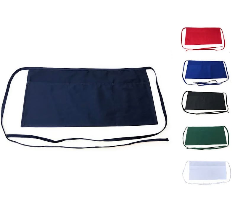 Waist Apron With 3 Pockets - Etsy