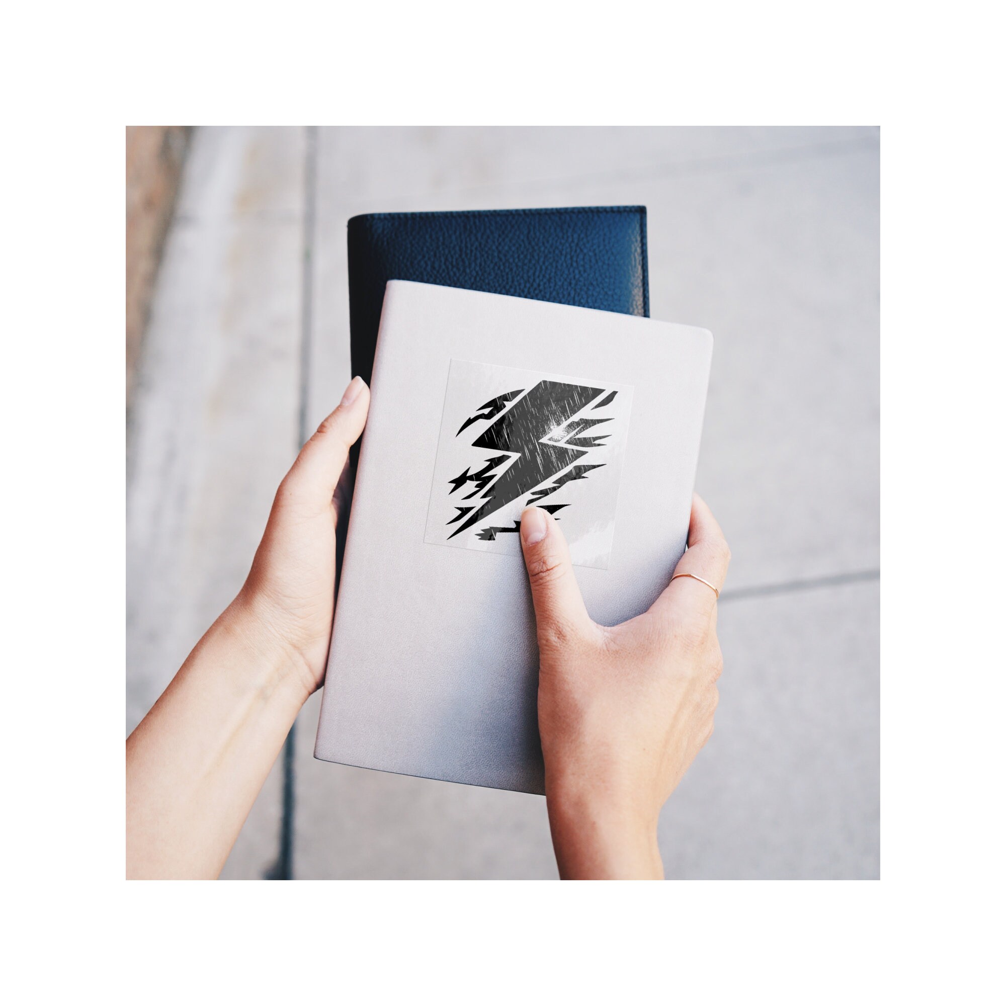 Lightning Bolt Sticker, Laptop Decal, Weather Sticker, Thunderbolt ...