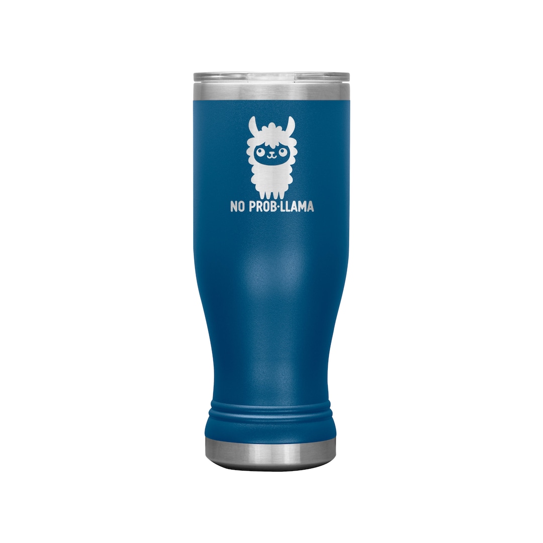 Llama Boho Tumbler, No Prob-llama Gift, Funny Llama Item, Llama Lover ...
