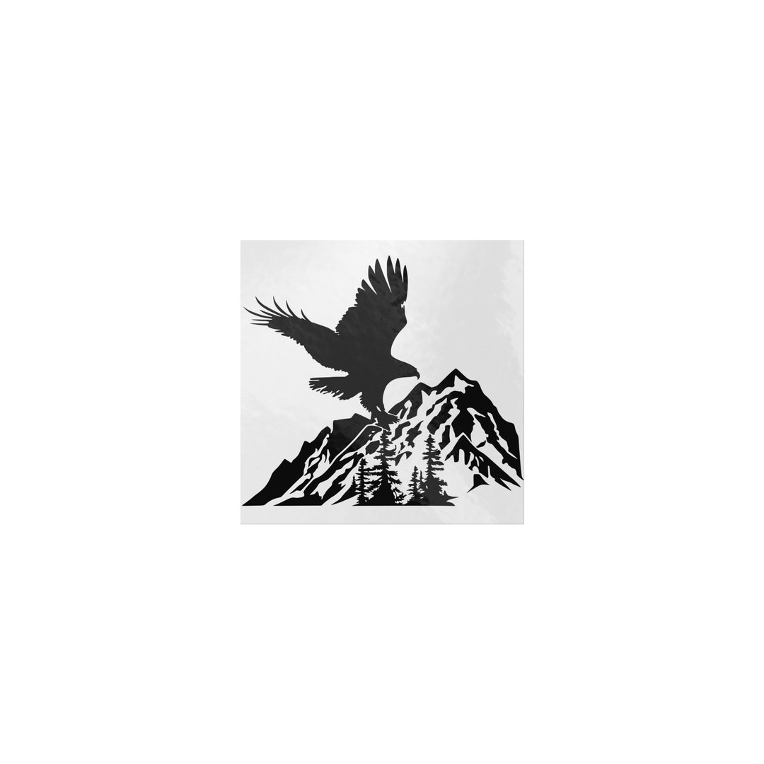 Eagle Sticker, Summit Eagle, Soaring Eagle, Bird Sticker, Wildlife ...