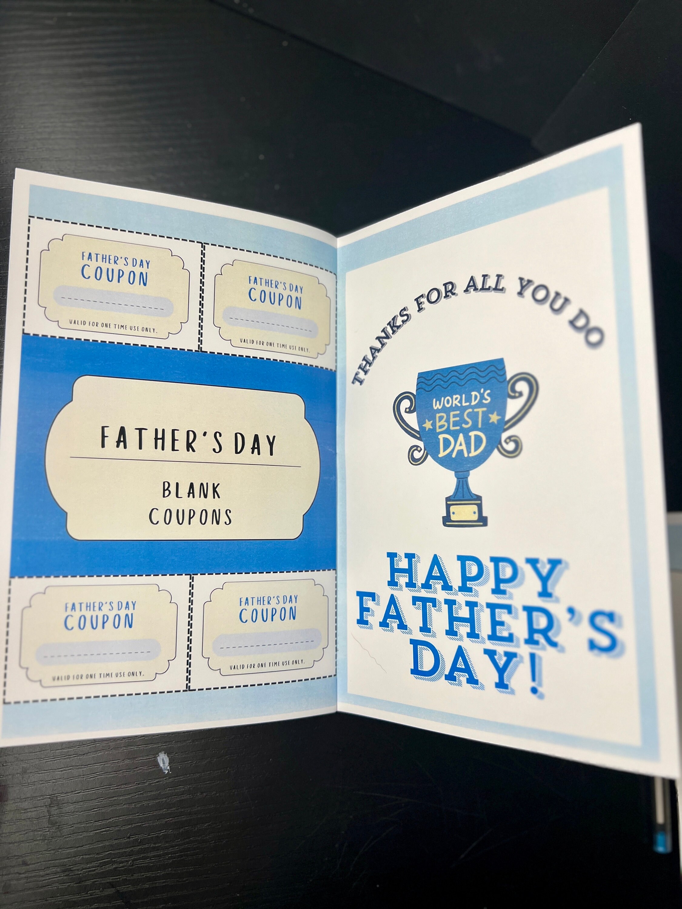 Personalized Father’s Day Booklet | Boy Dad Custom Kids Craft | DIY ...