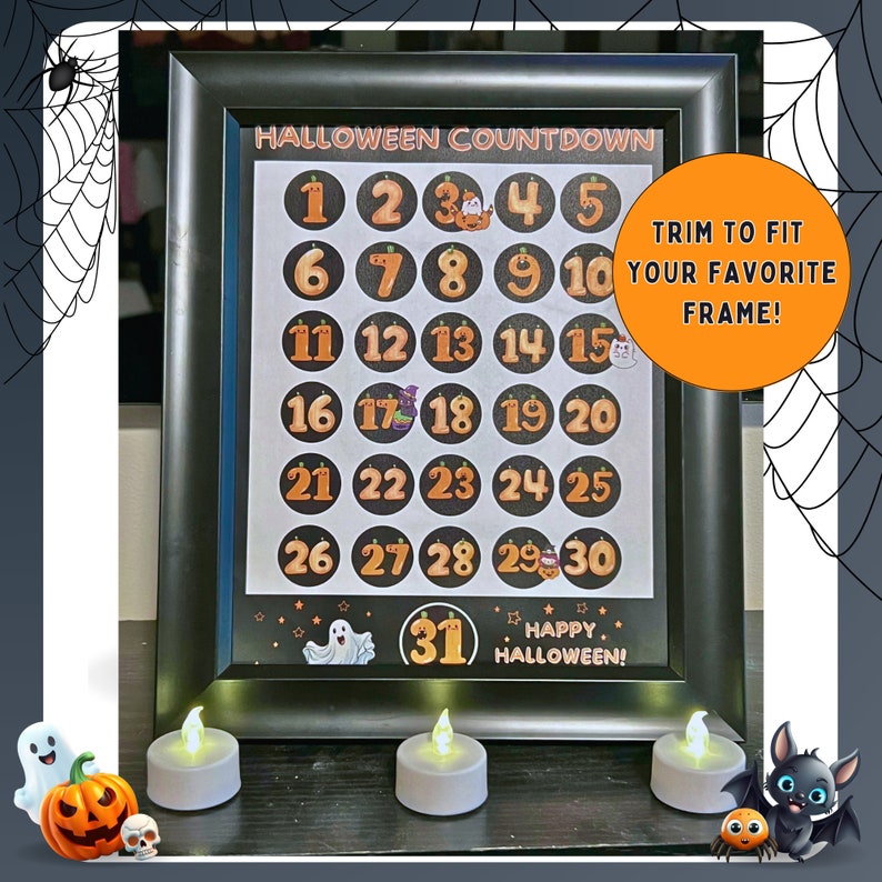 Halloween Countdown Printable for Kids, Classroom, and Family Fun ...