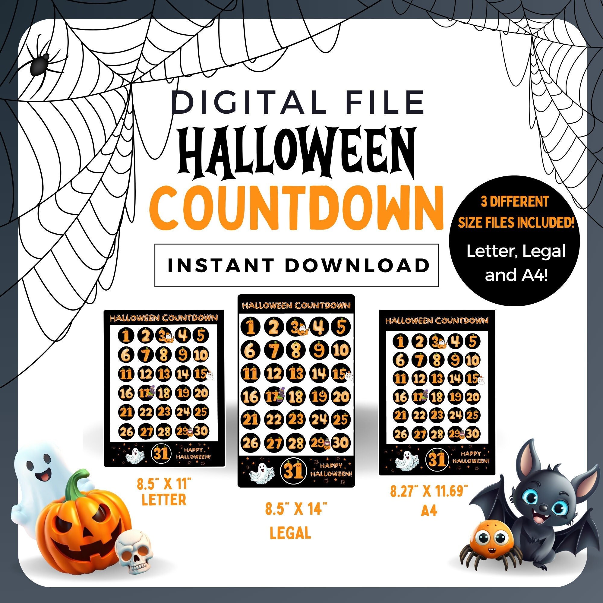Halloween Countdown Printable for Kids, Classroom, and Family Fun ...