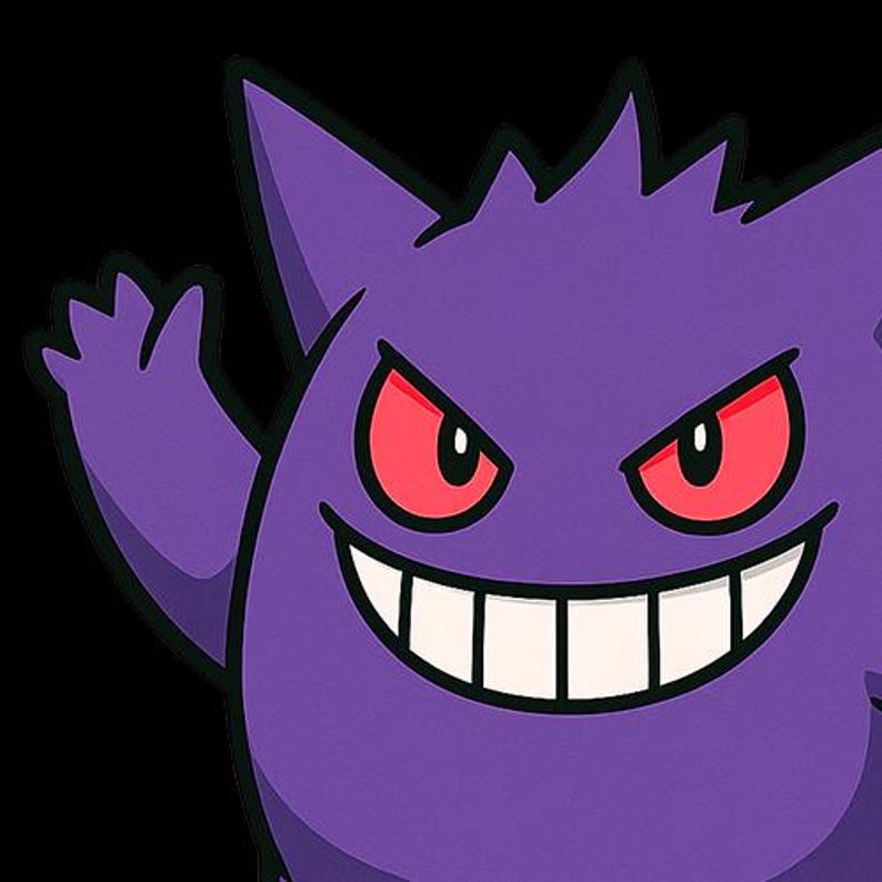 Gengar Emotes, 9 Twitch, Kick, Discord Emotes, Cute Gengar Streaming ...