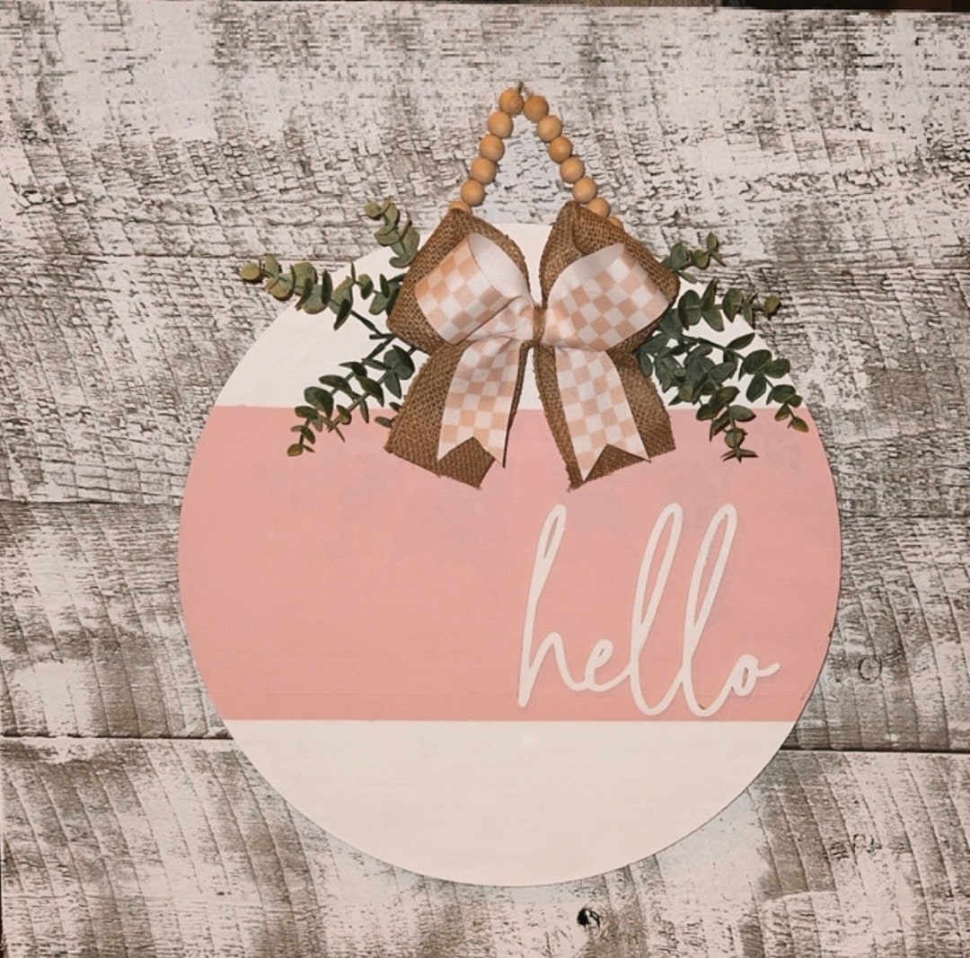 Spring Door Hanger - Etsy