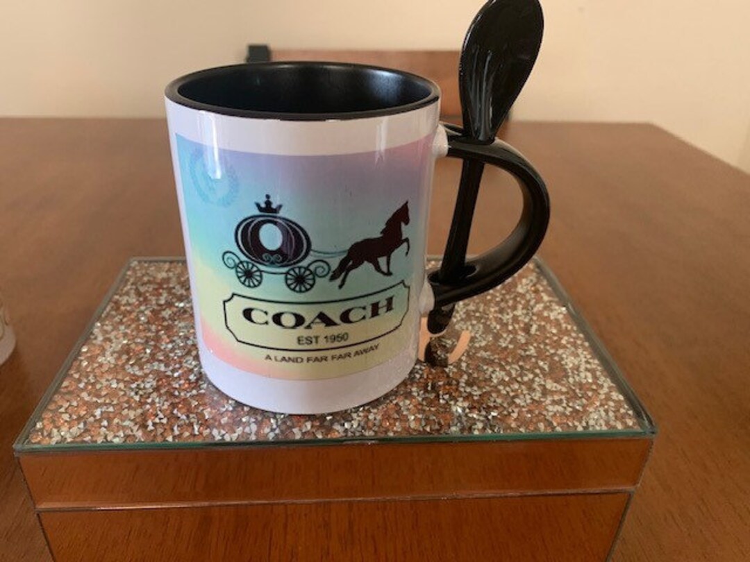 Custom Coach Logo Sublimation Coffee Cup - Etsy UK