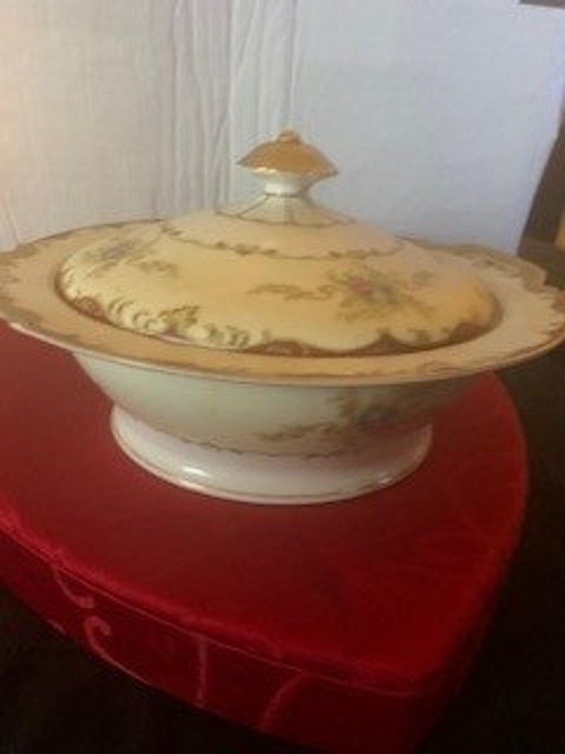 Vintage Formal Serving Dish by Empress China Japan 1930s Porcelain Soup ...