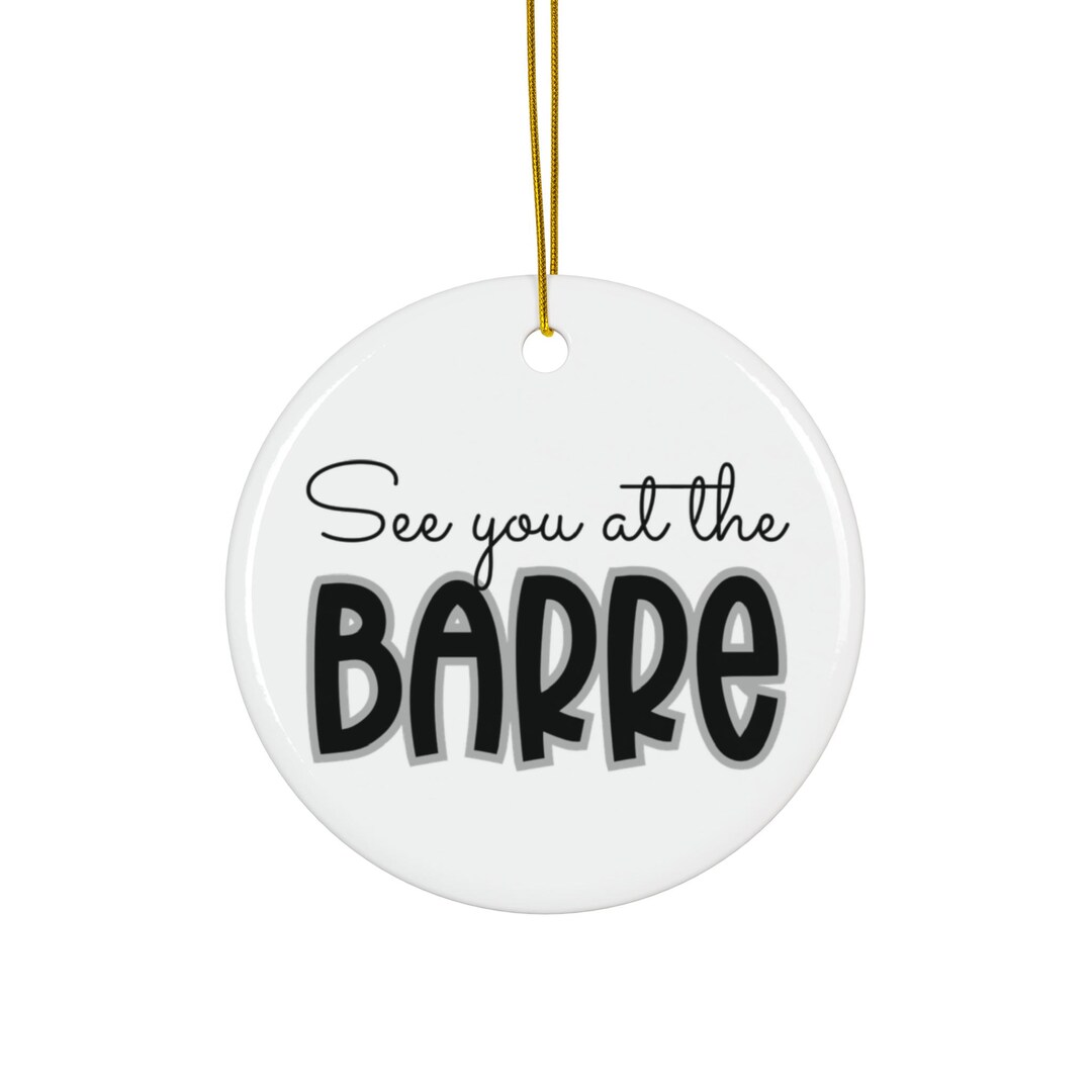 Barre Ceramic Christmas Tree Ornament, Barre Instructor Barre Gift ...