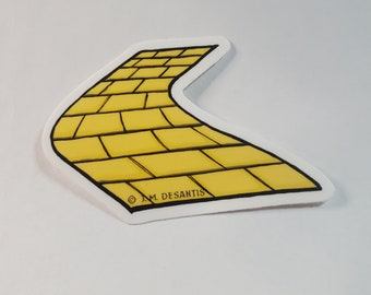 Follow the Yellow Brick Road Sticker - Etsy
