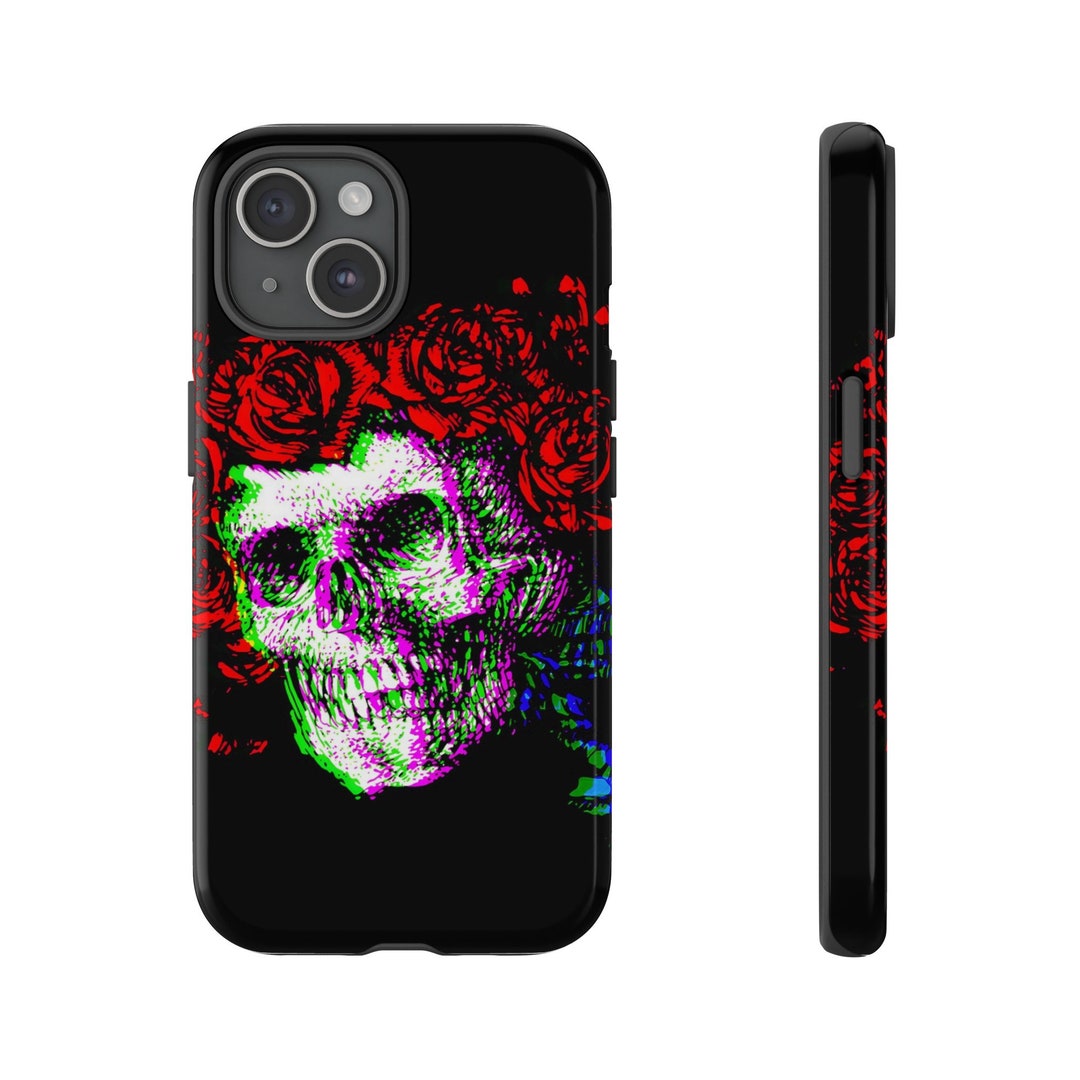 Grateful Dead Phone Case Trippy 3D Skull iPhone Samsung Galaxy Google ...