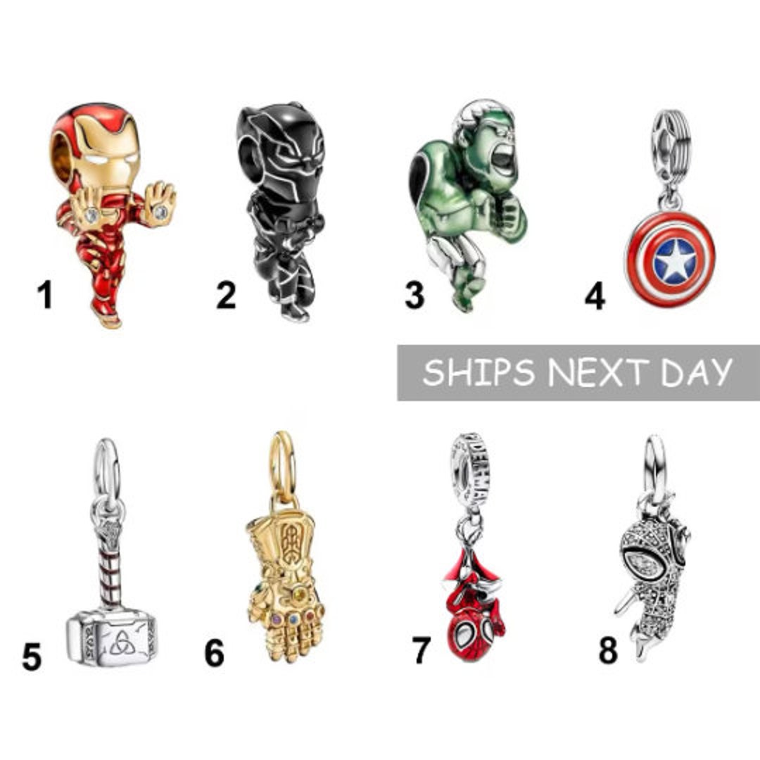Avengers Charms, Marvel Charms for Pandora Bracelet - Etsy
