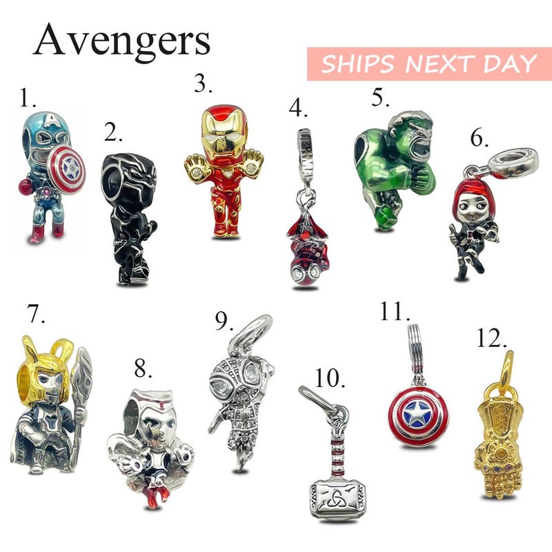 Marvels Charms - Etsy